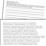 Gifts & Offerings: December 2025 Scripture Writing Plan – Elihu's Corner